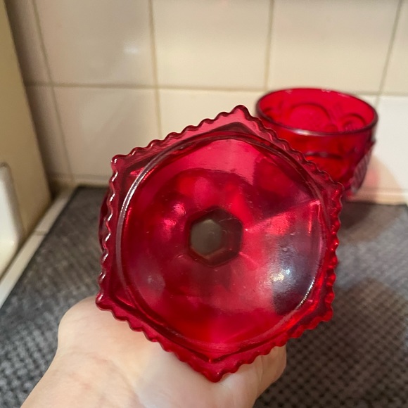 Avon | Dining | Vintage Avon Ruby Red Cape Cod 876 Pattern Ruby Red ...